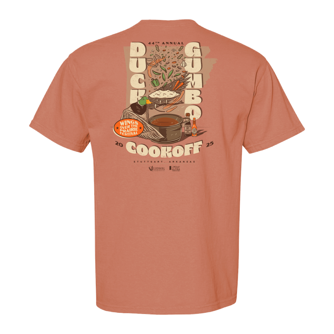 2025 Duck Gumbo Cookout Terracotta Short Sleeve | Stuttgart Chamber of ...